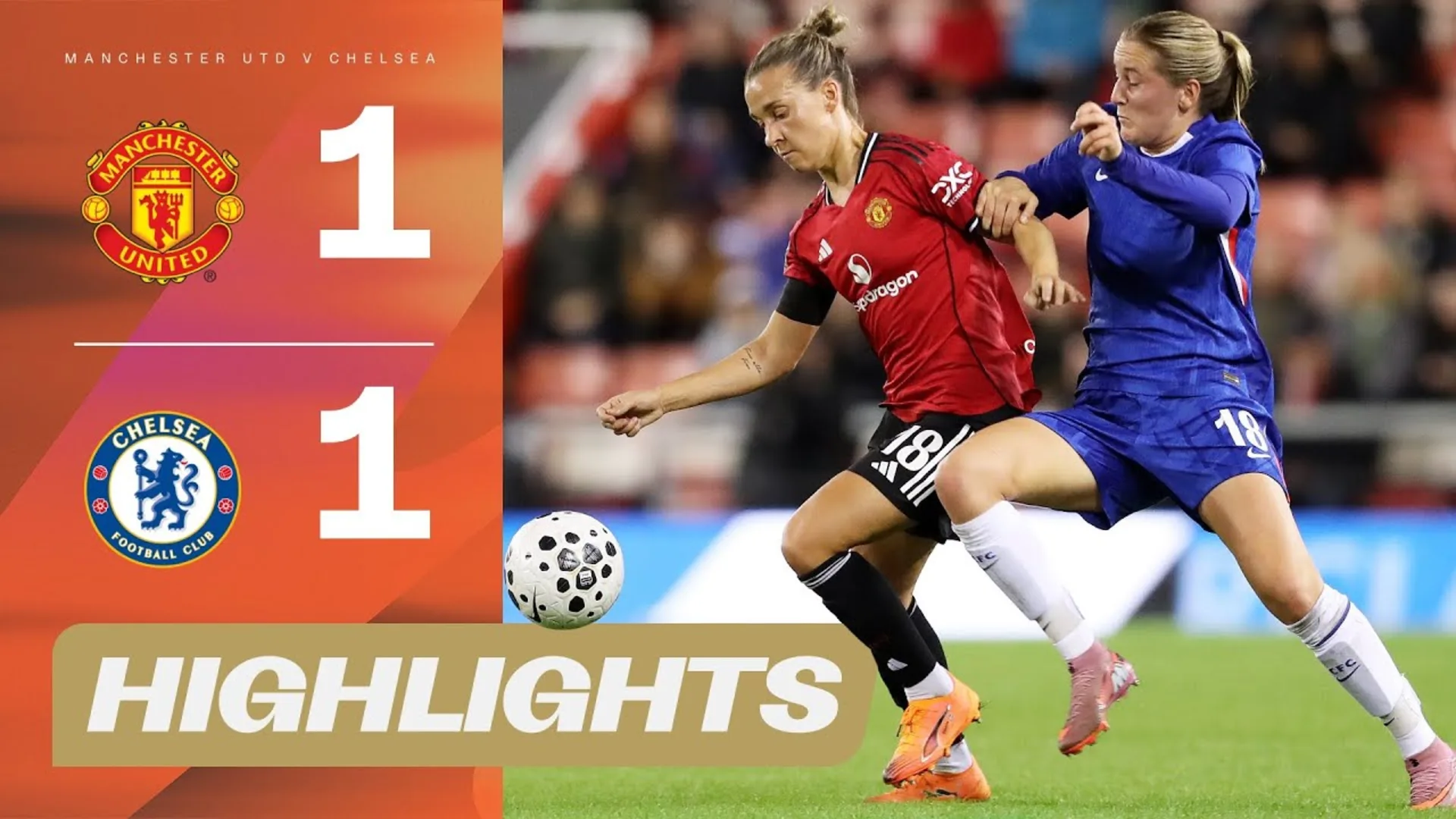 Anna Sandberg Scores A Screamer! 🚀 | Manchester United v Chelsea ...